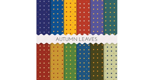Autumn Leaves Scrapbook Papers 12x12 Printable Paper